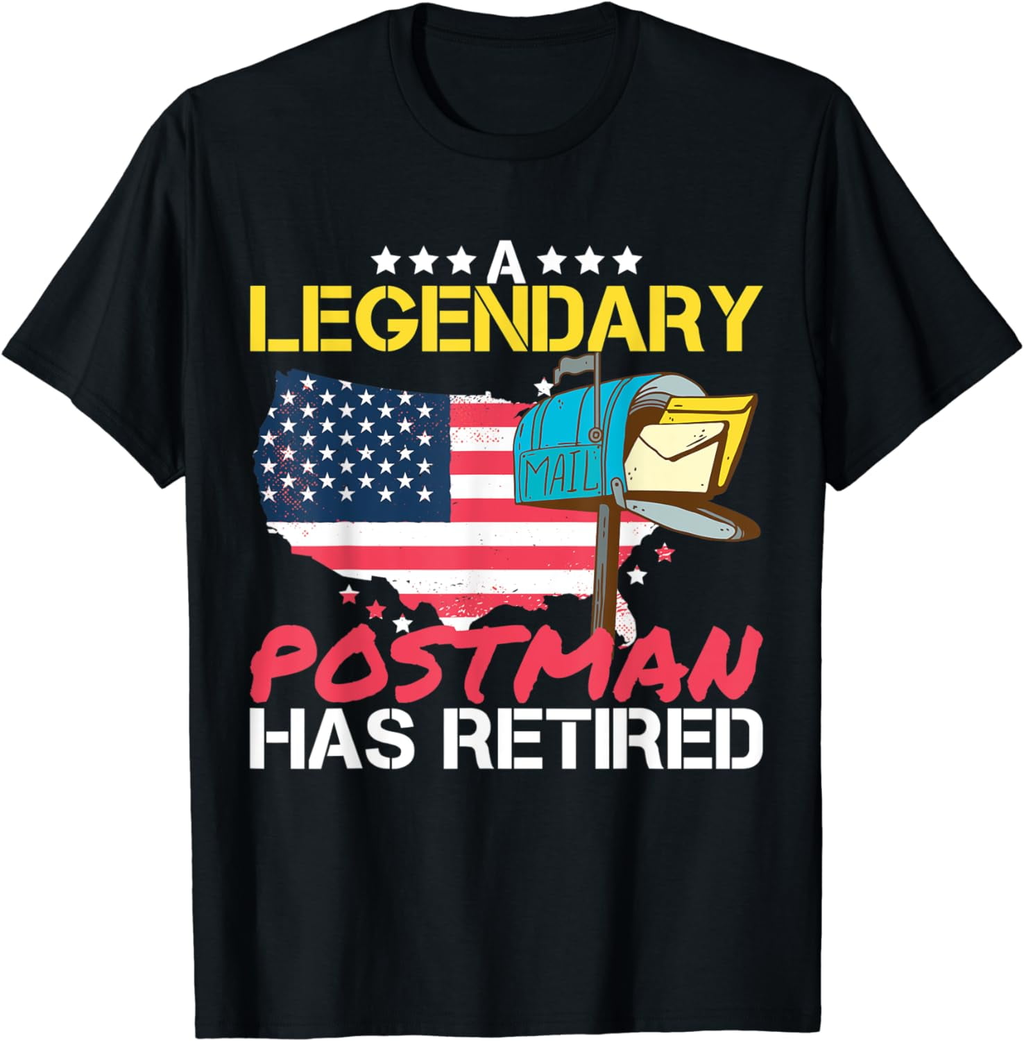 A Legendary Postman Has Retired I Postal Worker I Postman T-Shirt ...