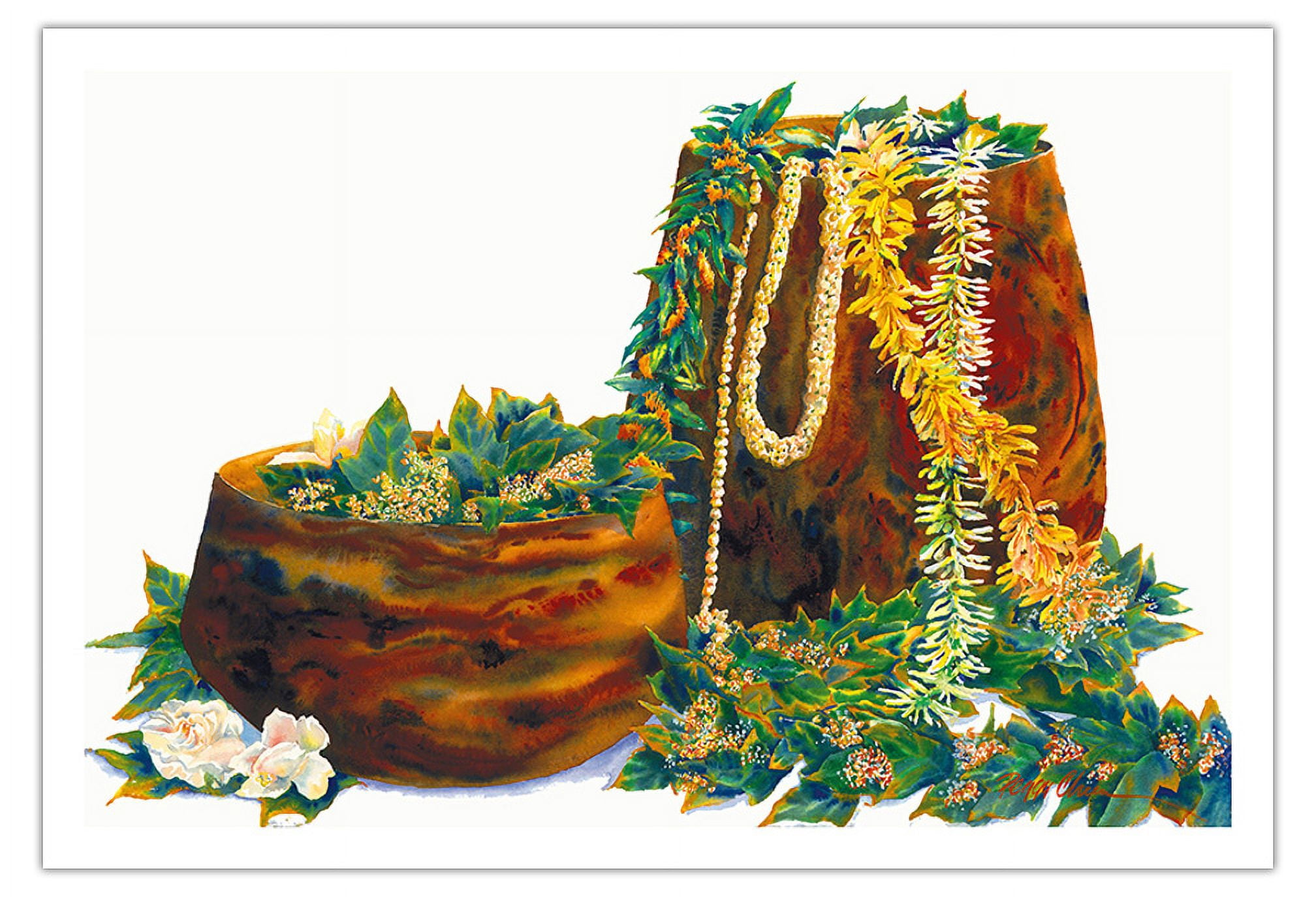 A Lei Never Forgotten - Hawaiian Leis Koa Wood Bowls - From an Original ...