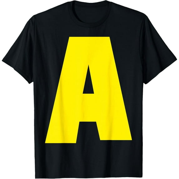 "A" Letter Chipmunk Group Matching Funny Halloween Letter A T-Shirt ...
