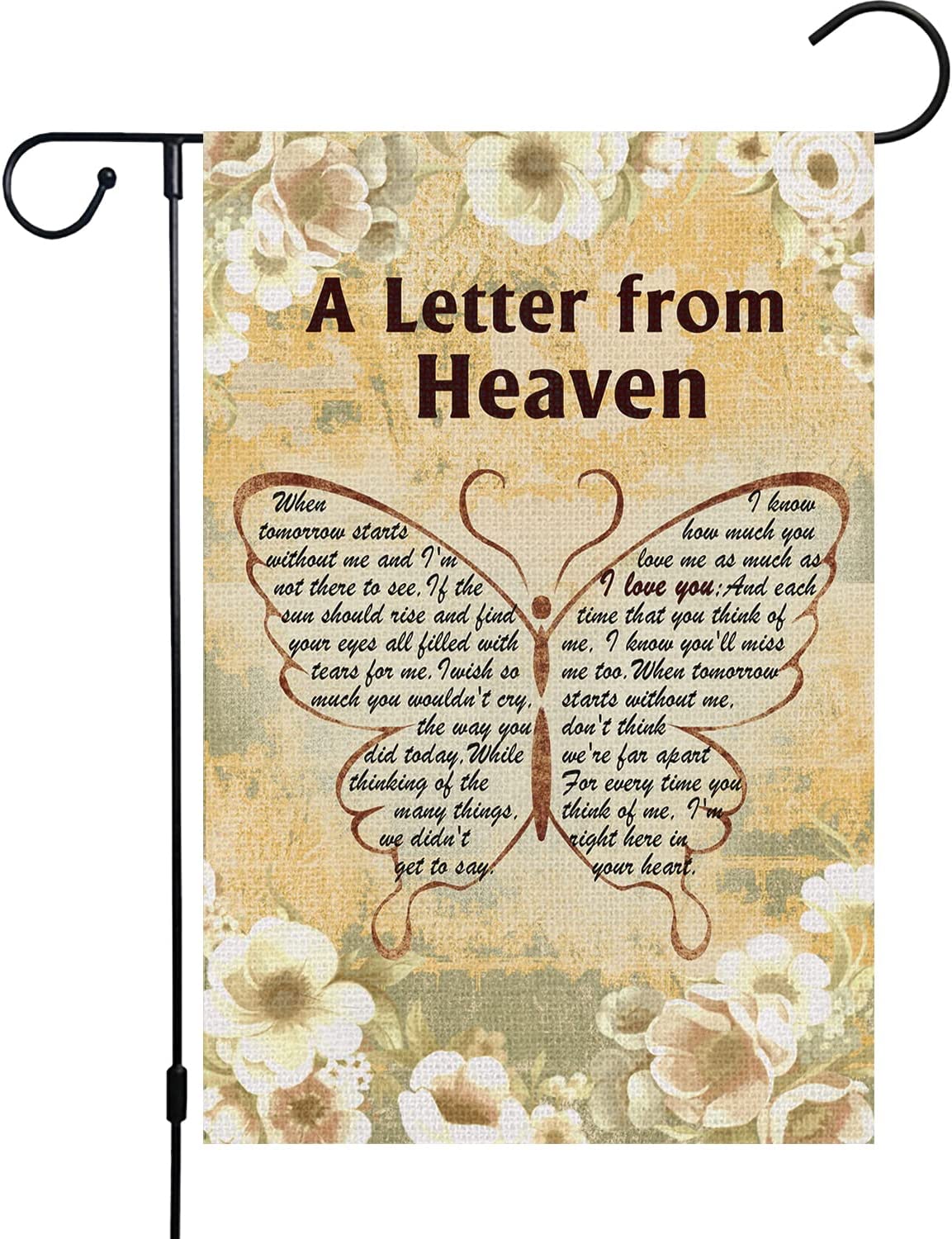 A Letter From Heaven Garden Flag Double Sided, Small Memorial ...