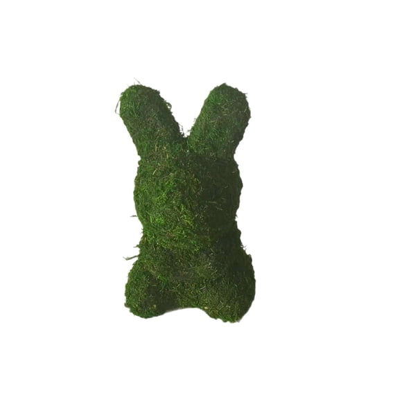 A Lichen Covered Rabbit Figure Ornament Green Moss Finish Exquisite ...