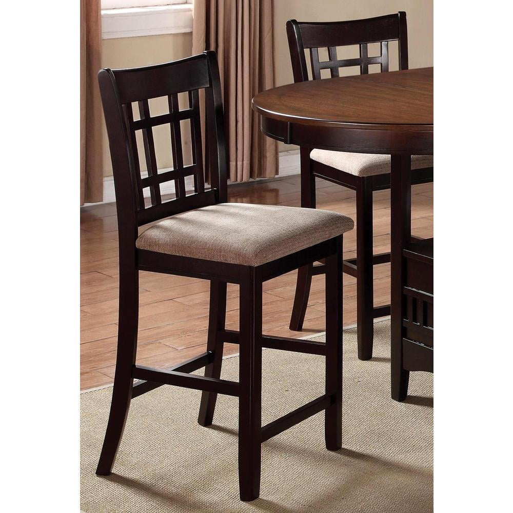 A Line Furniture Splendor Espresso Counter Height Dining Stools (Set of ...