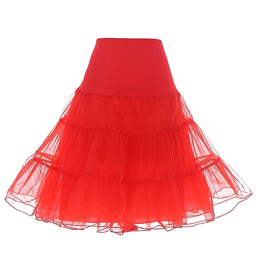 A-Line Hoopless Plus Size Red Petticoat Bridal Crinoline for Evening ...