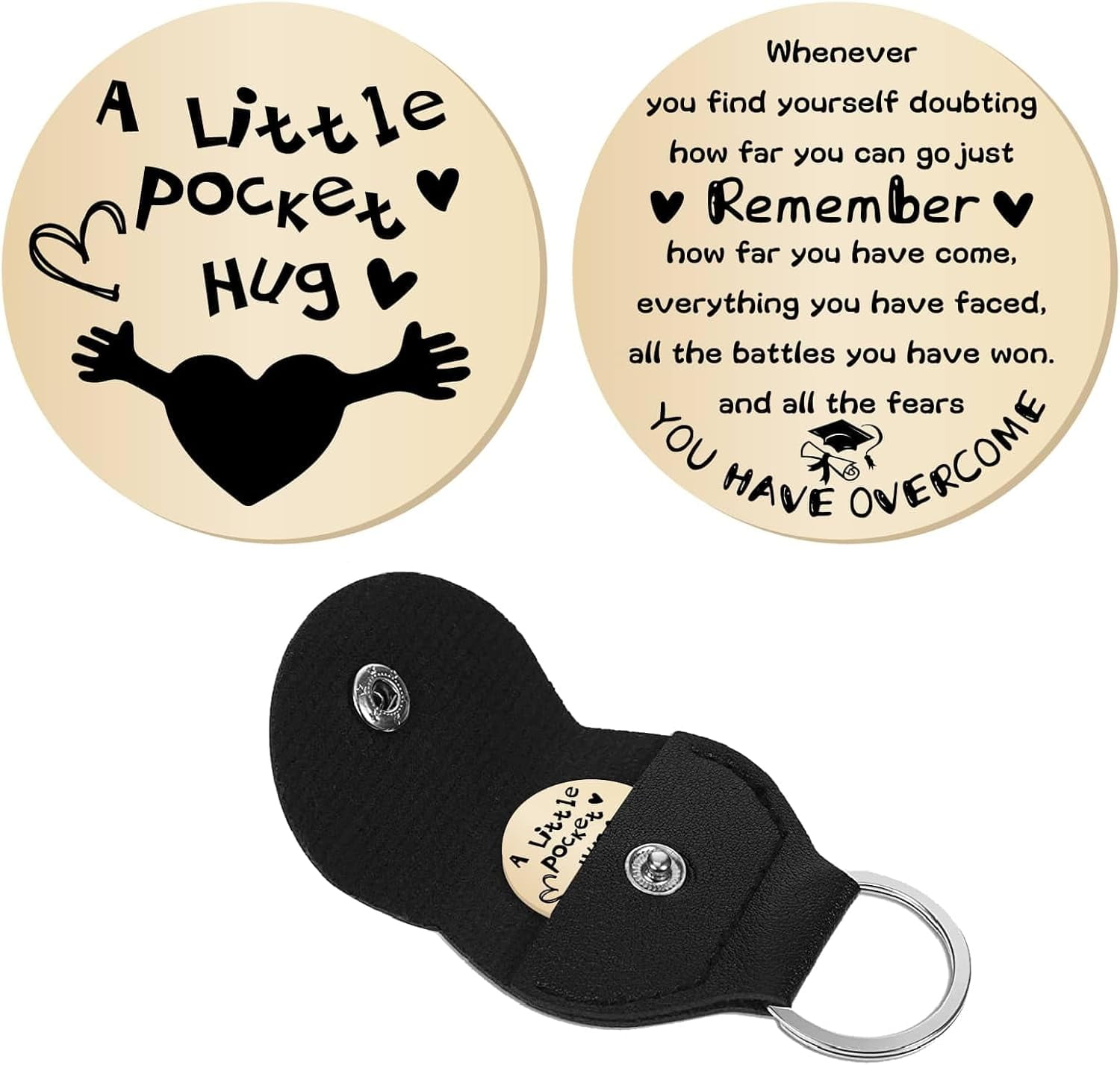 A Litte Pocket Hug Token Long Distance Relationship Keepsake Heart ...