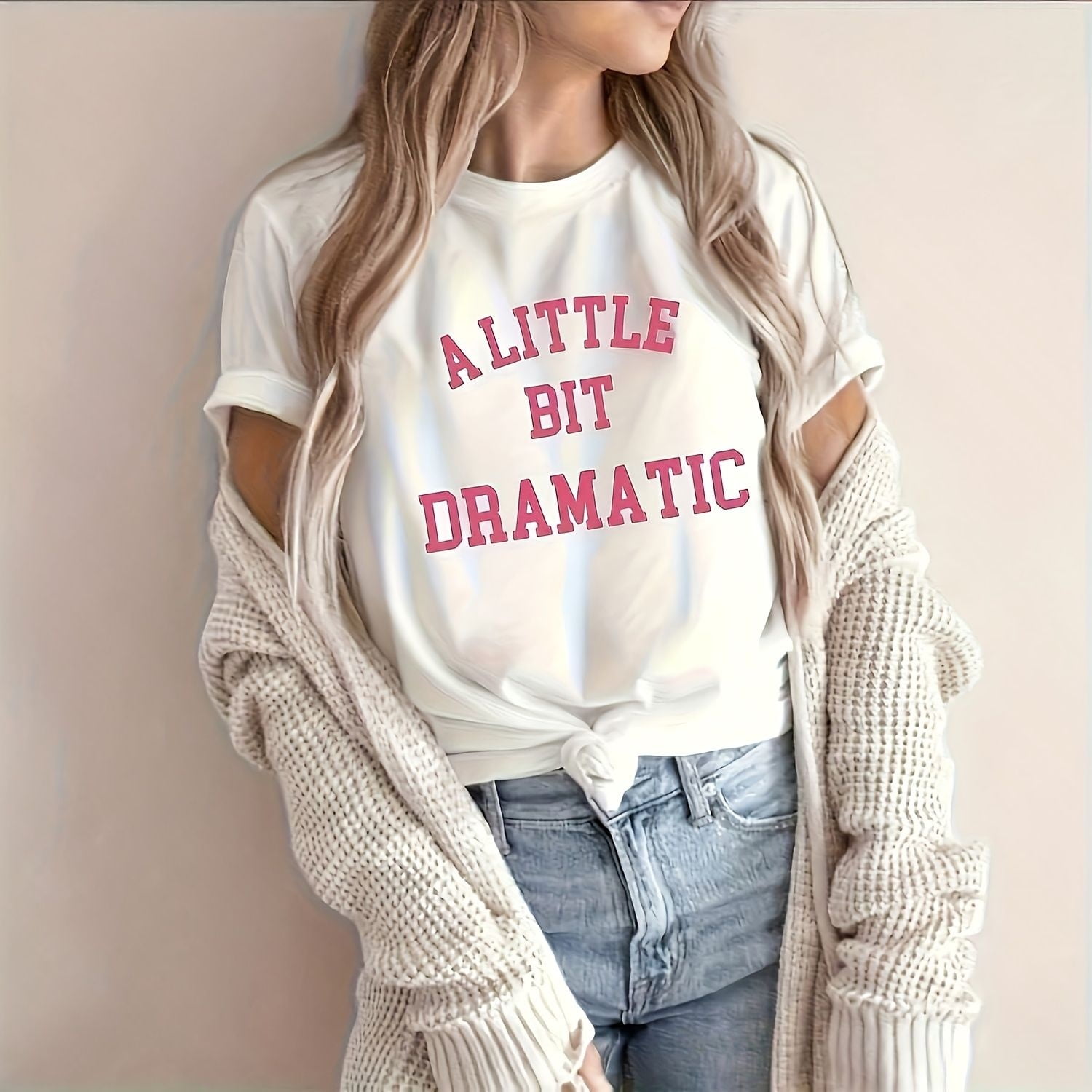 A Little Bit Dramatic Minimal StY1Le Girriend Funny ogan Costume Best ...