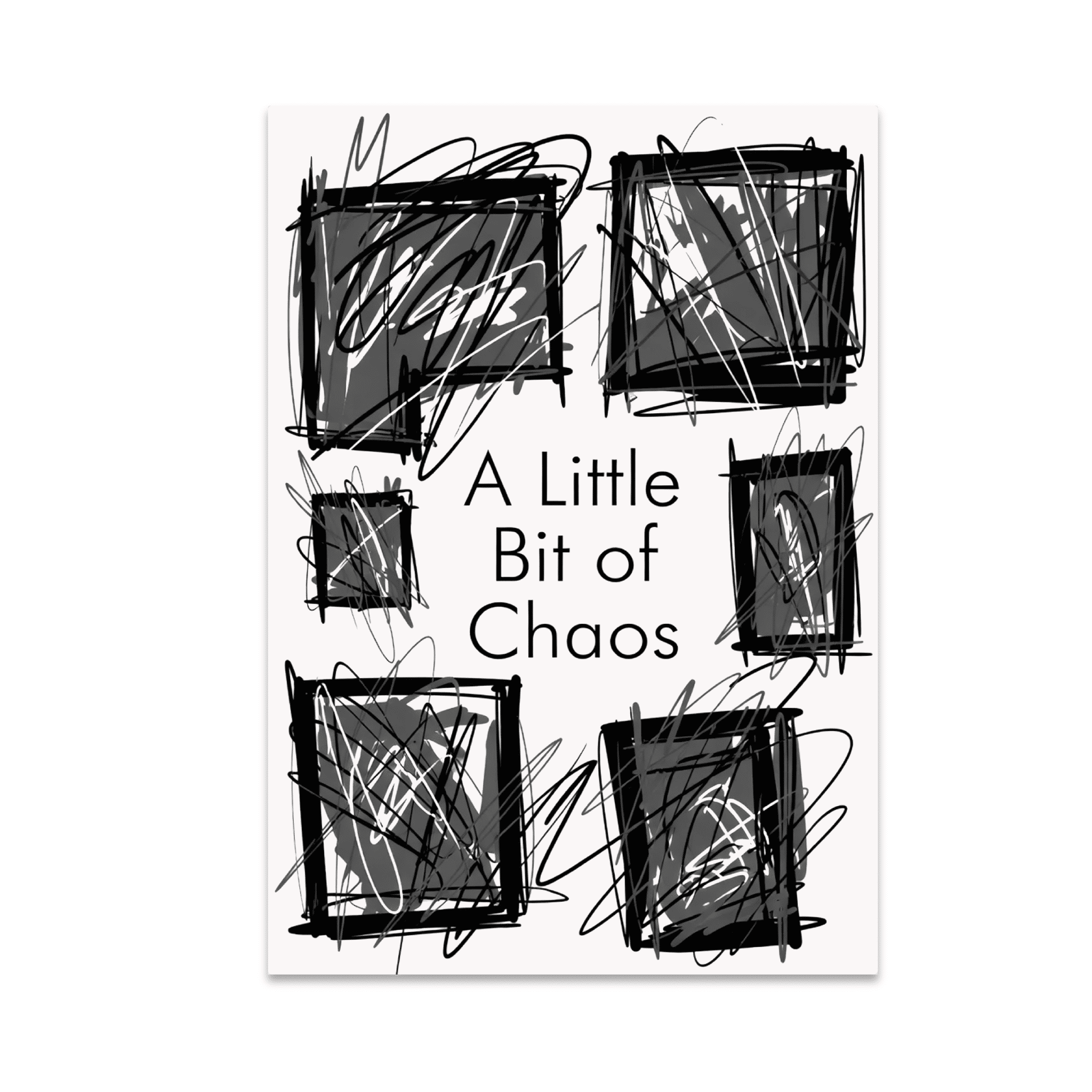 A Little Bit of Chaos Art Wall Decor - Abstract Art Enthusiast - 13x19 ...