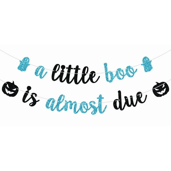 A Little Boo is Almost Due Banner, Happy Boo Day, Ghoul Birthday ...