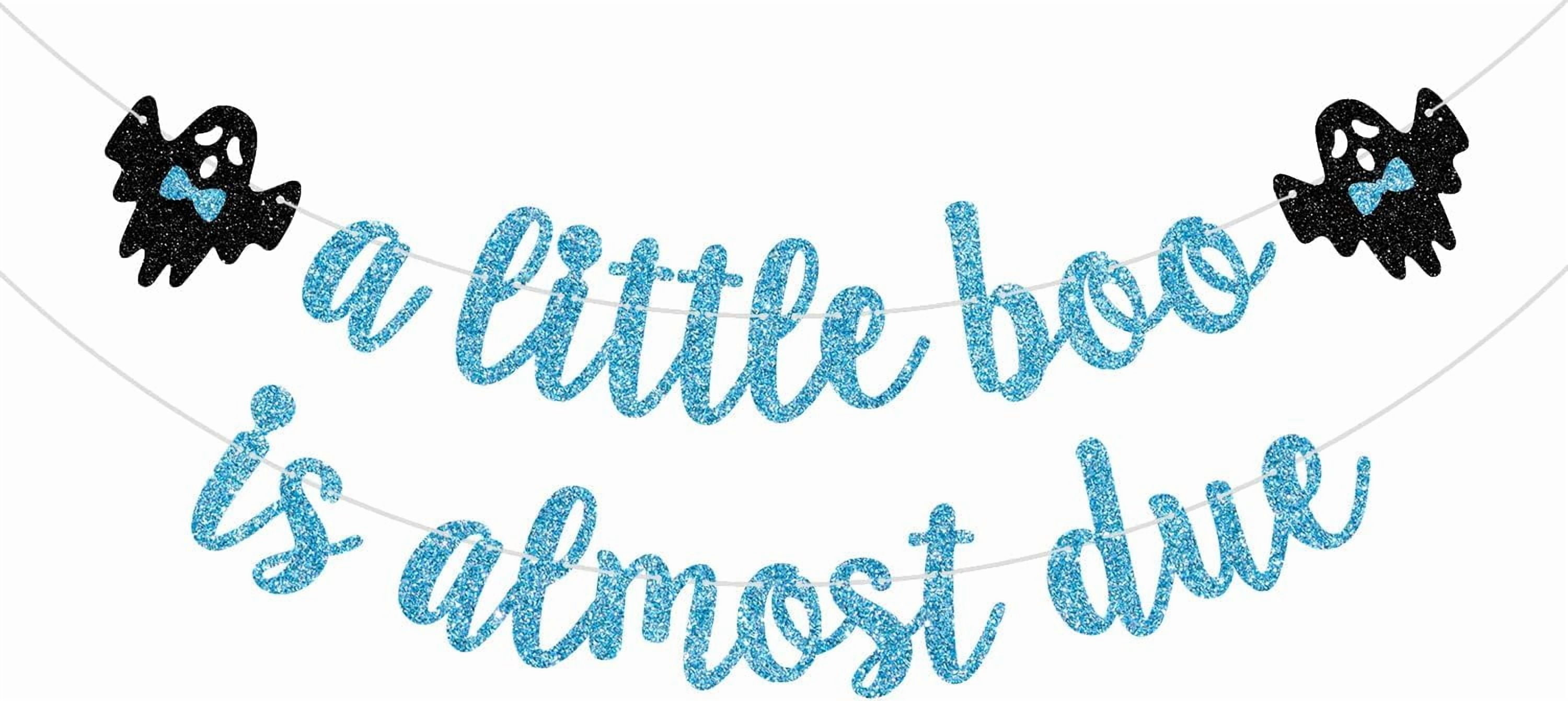 A Little Boo is Almost Due Banner, Little Boo Baby Shower Decorations ...