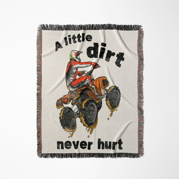 A Little Dirt Never Hurt - Funny Atv Quote Four Wheeler Quad Biker ...
