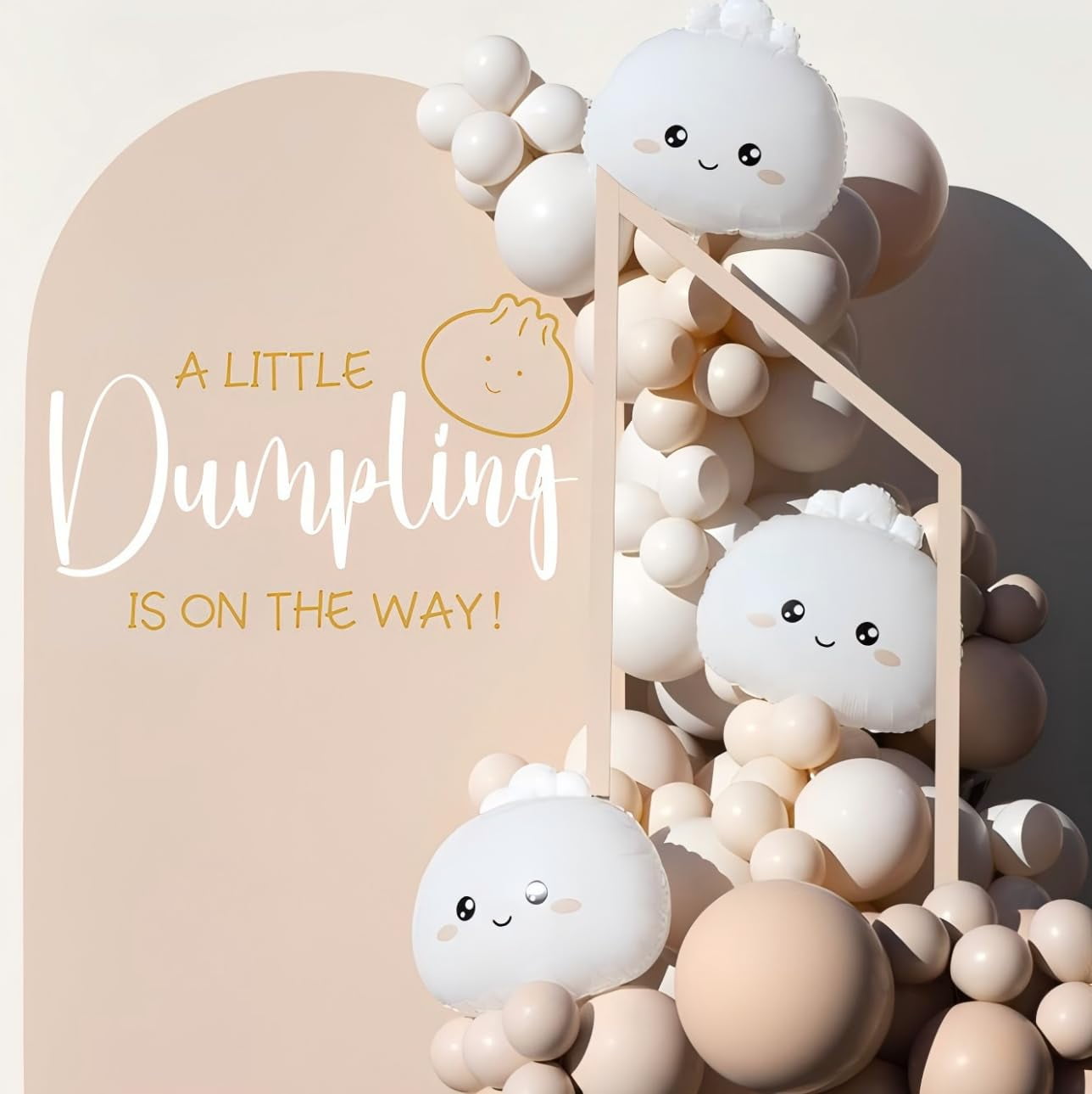 A Little Dumpling is On The Way Decal - Gender Reveal Baby Shower Sign ...