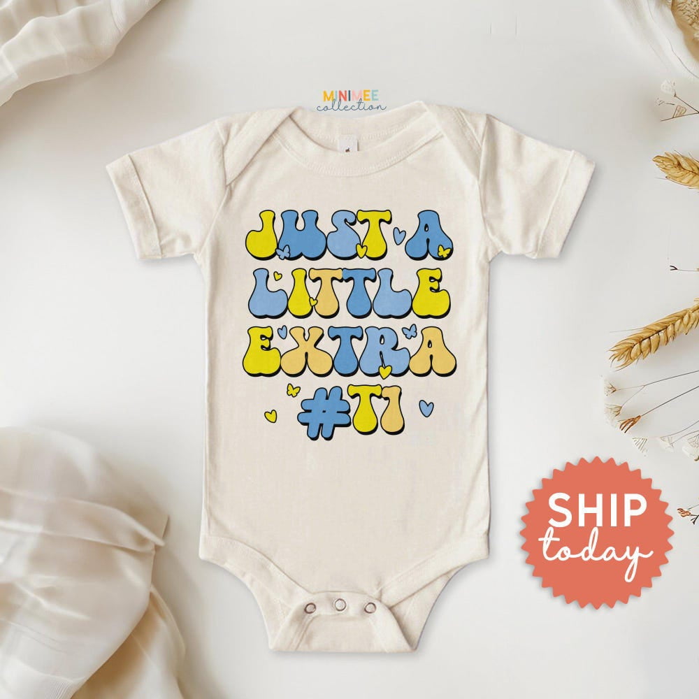 A Little Extra Handsome Onesie, Cute Baby Bodysuit Awareness, Infant ...