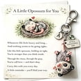 A Little Opossum for You Hanging On Keychain Sentiment Card Set Custom ...