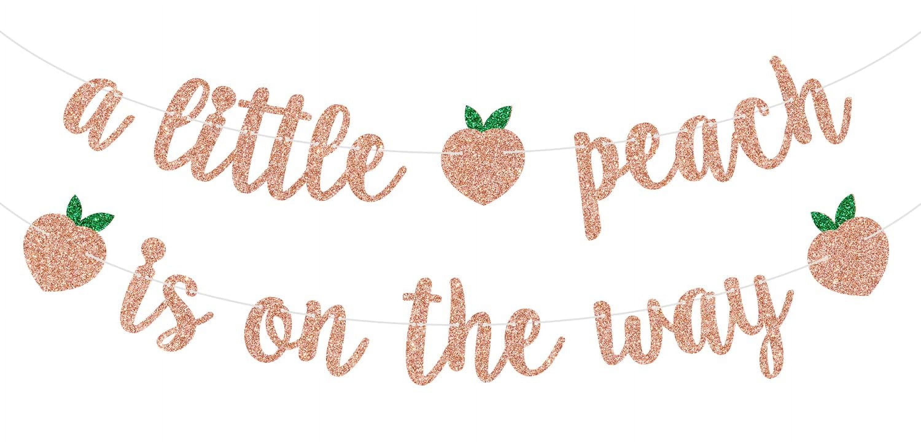 A Little Peach is on the Way Banner, Sweet as a Peach, Sweet Baby ...