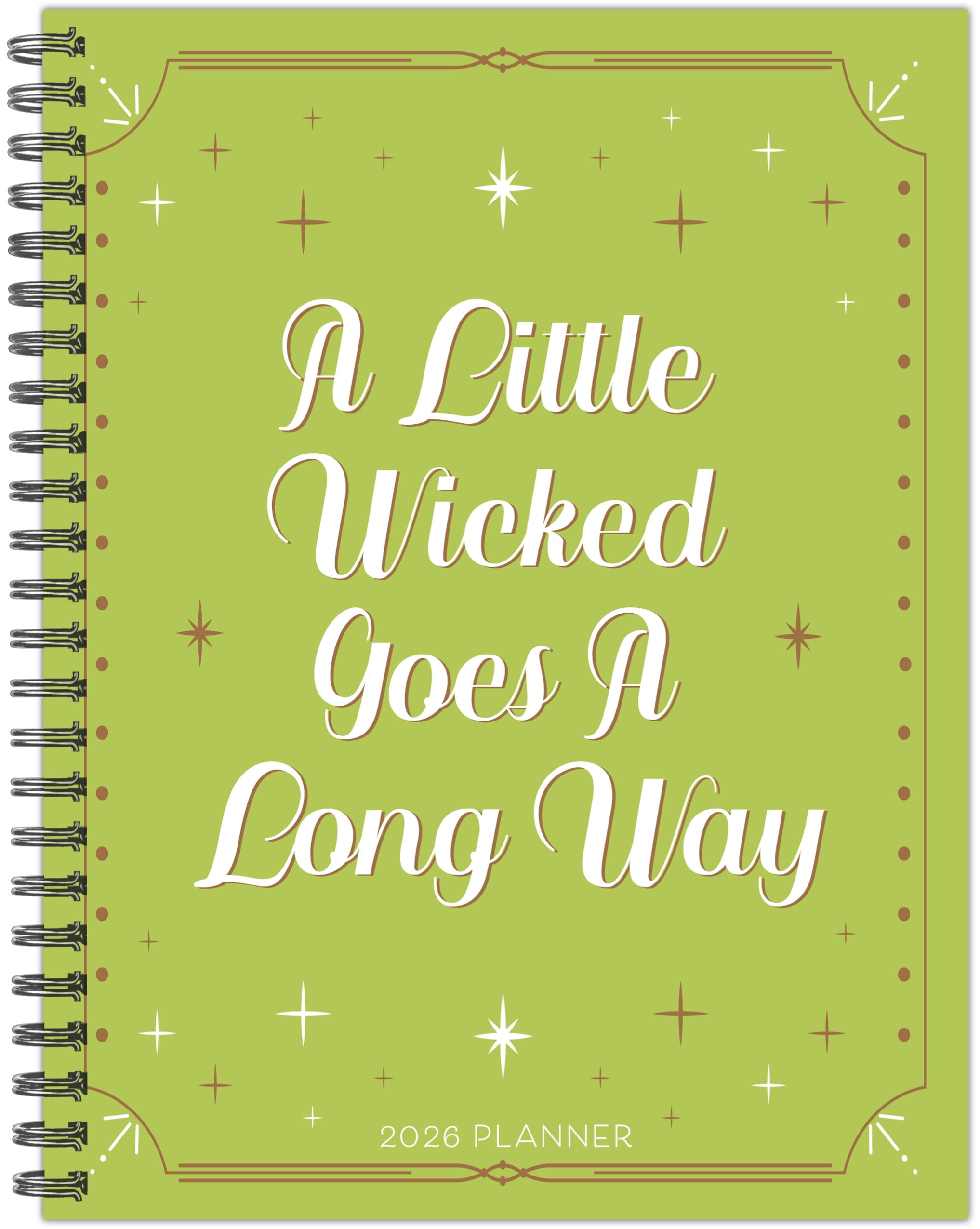 A Little Wicked 2026 6.5 X 8.5 Weekly Monthly Softcover Planner ...