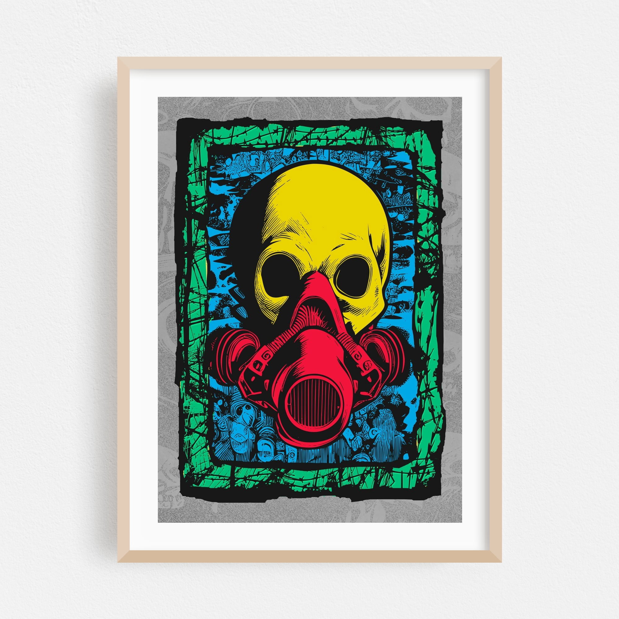 A Look into the Future - Illustration Skull Psychedelic Surrealism Pop ...
