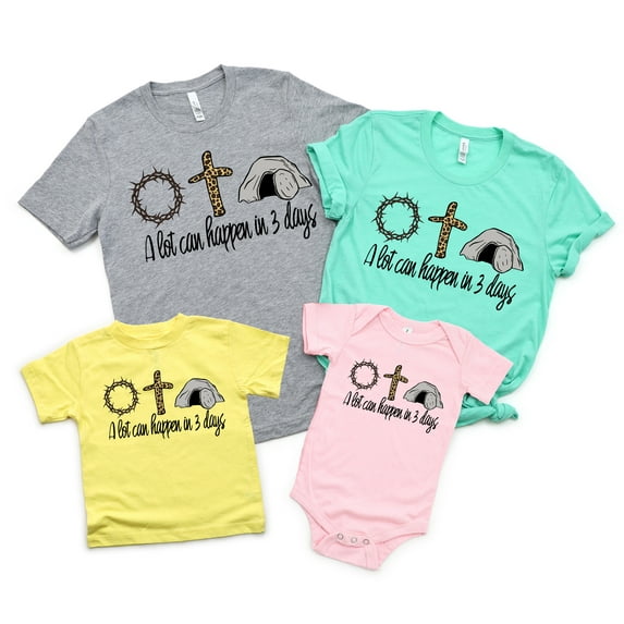 A Lot Can Happen In 3 Days Shirt Christian Easter Shirt Cute Easter ...