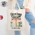 A Lot Can Happen In Three Days Tote Bag Easter Gift, Christian Cross ...