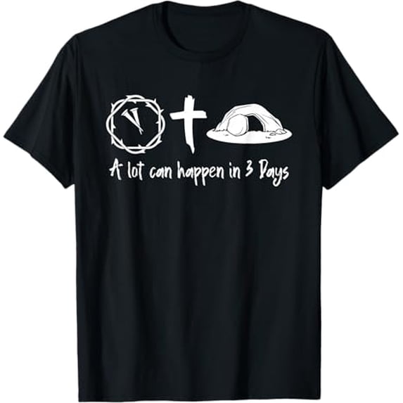 A Lot Can Happen in 3 Days Minimalist Symbol Typography Graphic Print ...
