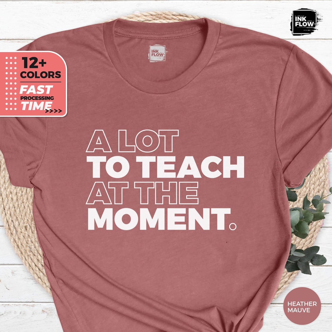 A Lot To Teach At The Moment T-Shirt, Teacher Shirt, Her, Cool Teacher ...