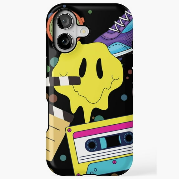 A Lot of Fun Retro Nostalgia Phone Case with iPhone 11 to 17 Pro Max ...