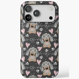A Love Blue Silver Dapple Dachshund Sausage Dog iPhone 11 through 17 ...