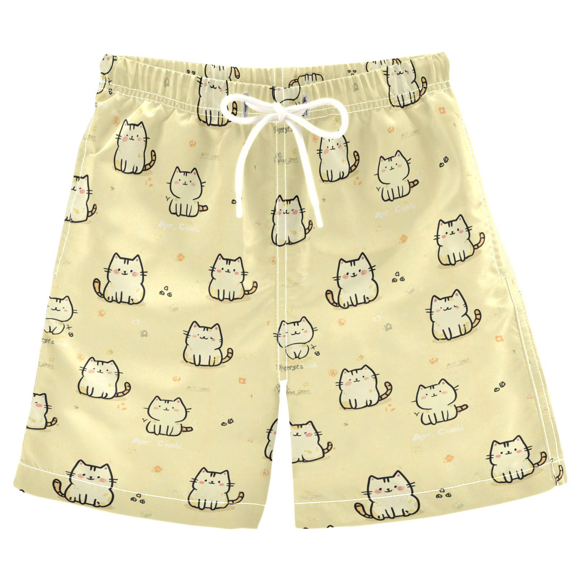 A Loving Hug for The Cat Swim Trunks with Pockets with Mesh Lining ...