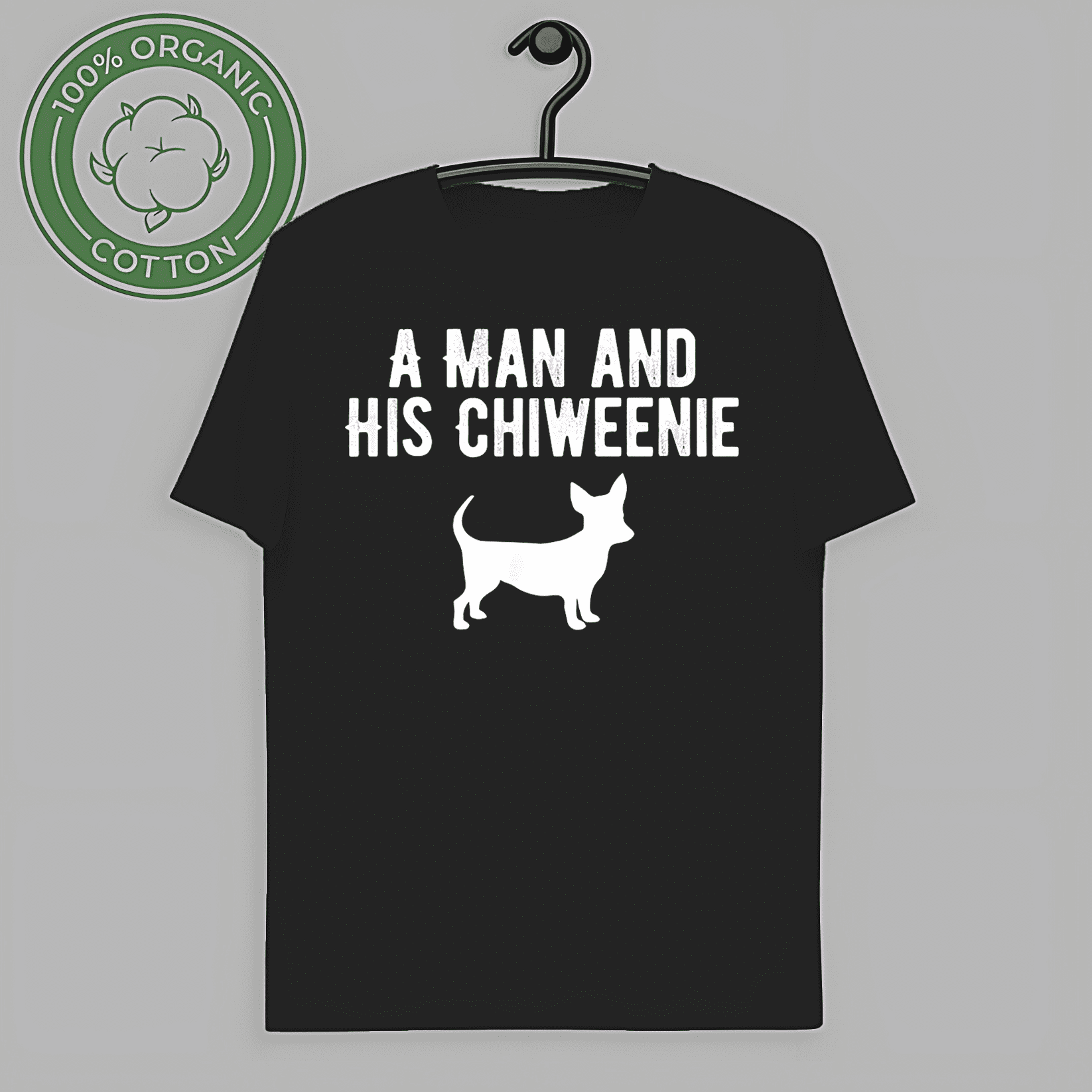 A Man And His Chiweenie T-Shirt Chiweenie Dog Puppy Lover Dad Father ...
