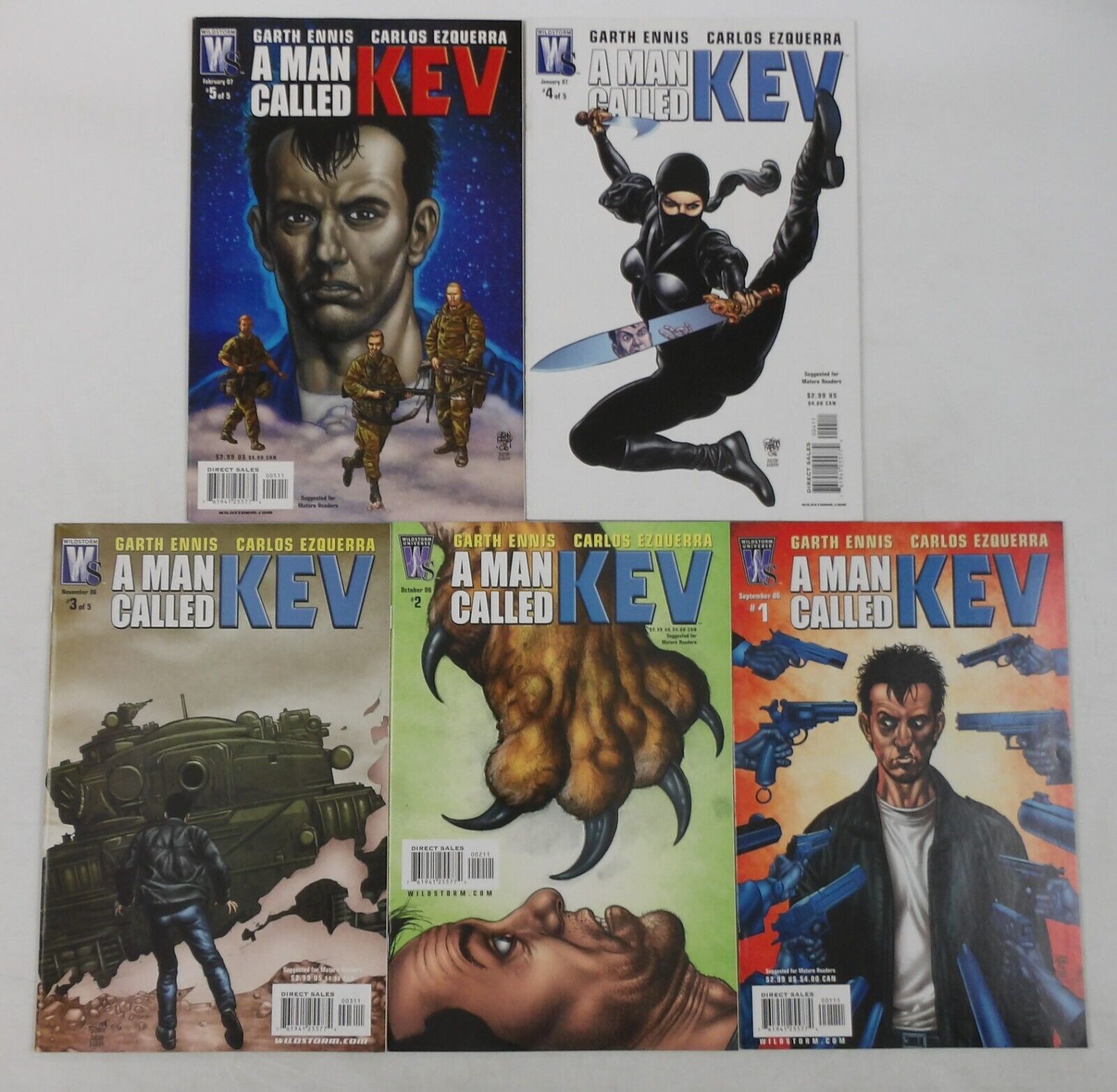 A Man Called Kev #1-5 VF/NM complete series Authority spin-off ...