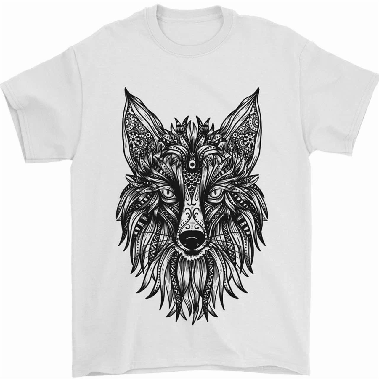 A Mandala Art Fox T-Shirt - Walmart.com