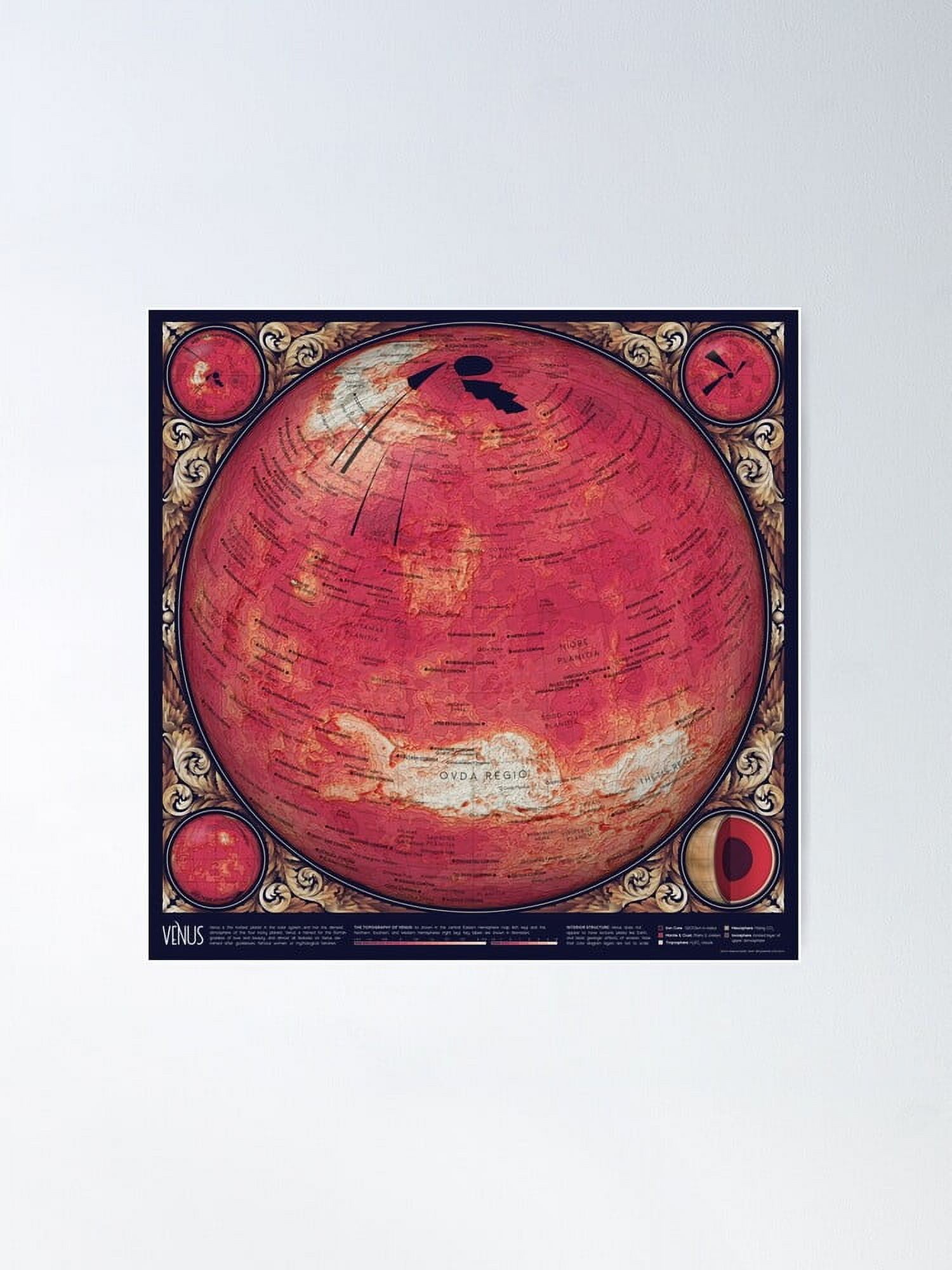 A Map of Venus Poster - Walmart.com