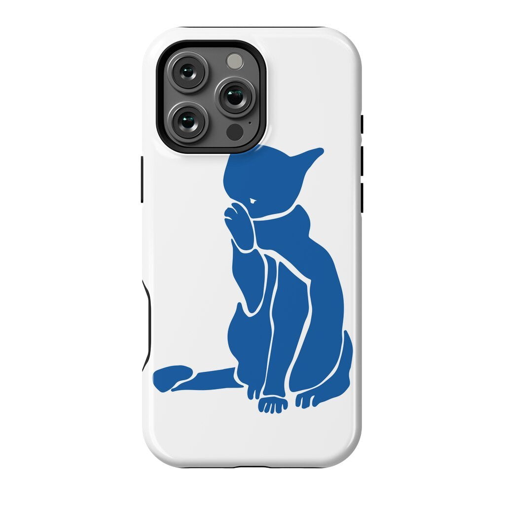 A Matisse's Cat Var 1 In Blue Themed Art Print Tough Case for iPhone 11 ...