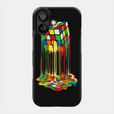 A Melting Rubiks Cube with a Retro and Nostalgic 80s Puzzle Toy Case ...