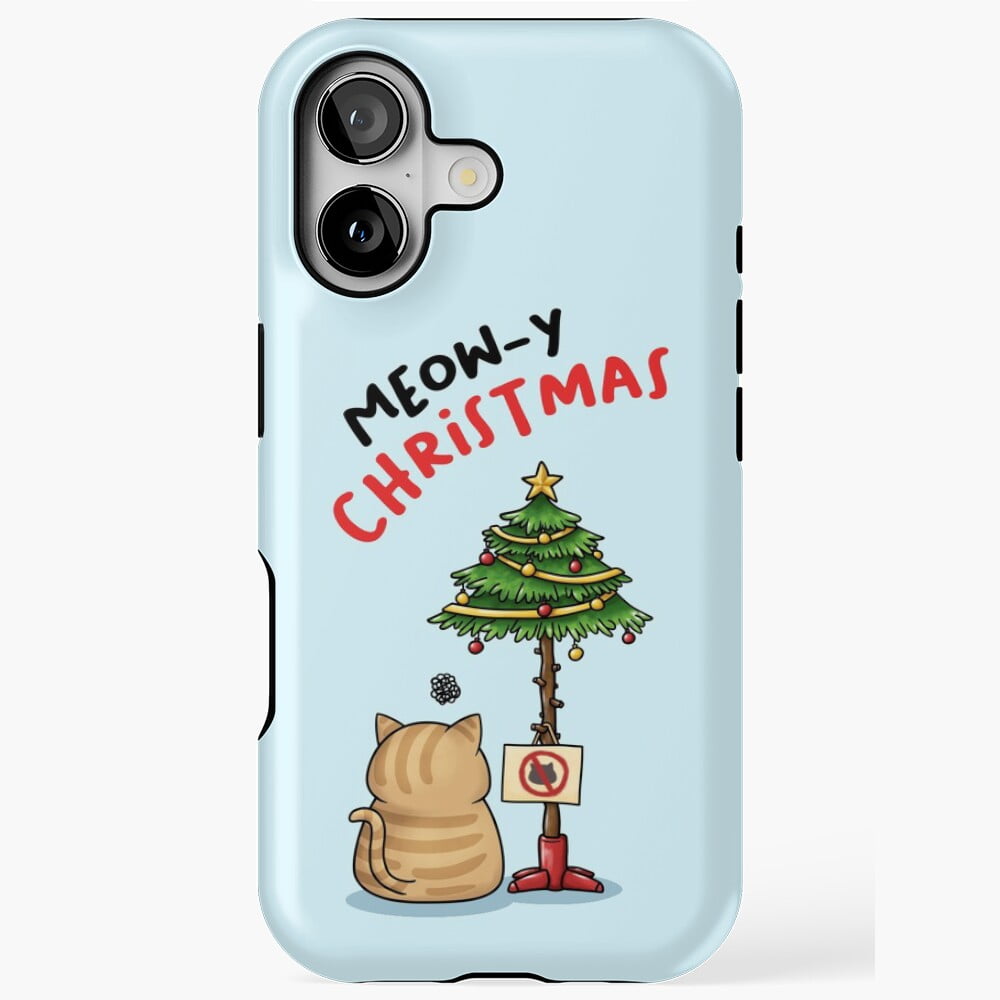 A Meowy Christmas Cat Protective Case for iPhone 11 12 13 14 15 16 17 ...