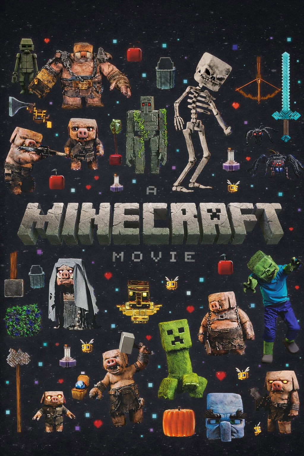 A Minecraft Movie (2025) DVD - Family, Fantasy, Comedy, and Adventure ...