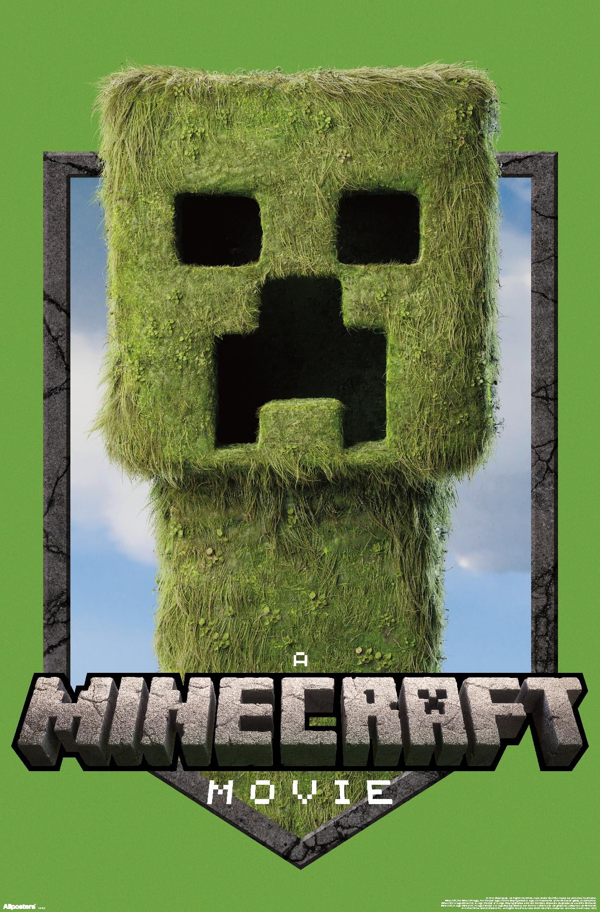 A Minecraft Movie - Creeper Logo Wall Poster, 14.725" x 22.375 ...