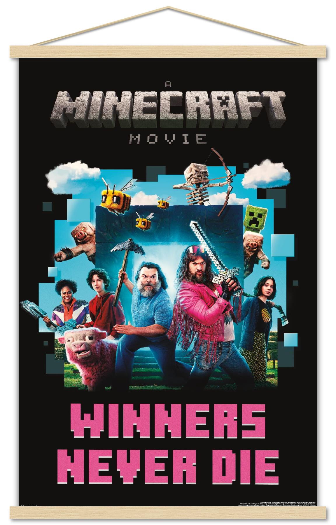 A Minecraft Movie - Group Wall Poster with Magnetic Frame, 22.375" x 34 ...