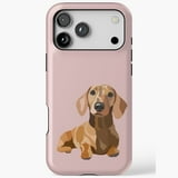 A Miniature Dachshund Dog Portrait Digital Art iPhone 11 through 17 Pro ...