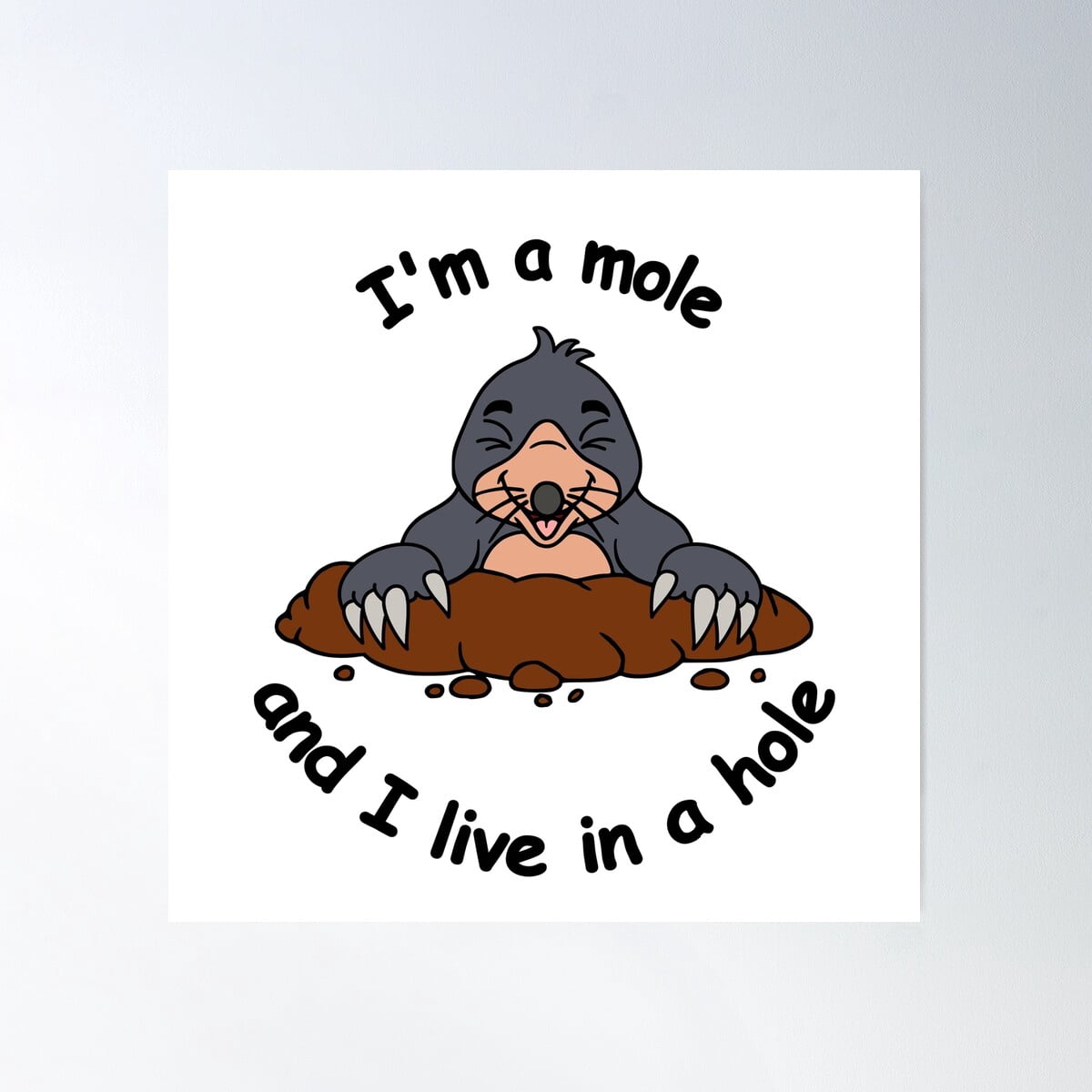 A Mole Poster Wall Art, Modern Wall Decor For Living Room Bedroom ...