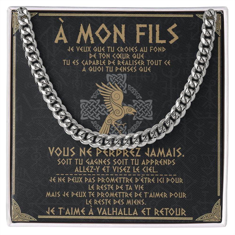 A Mon Fils Ton Coeur Necklace A Meaningful Necklace Perfect For ...