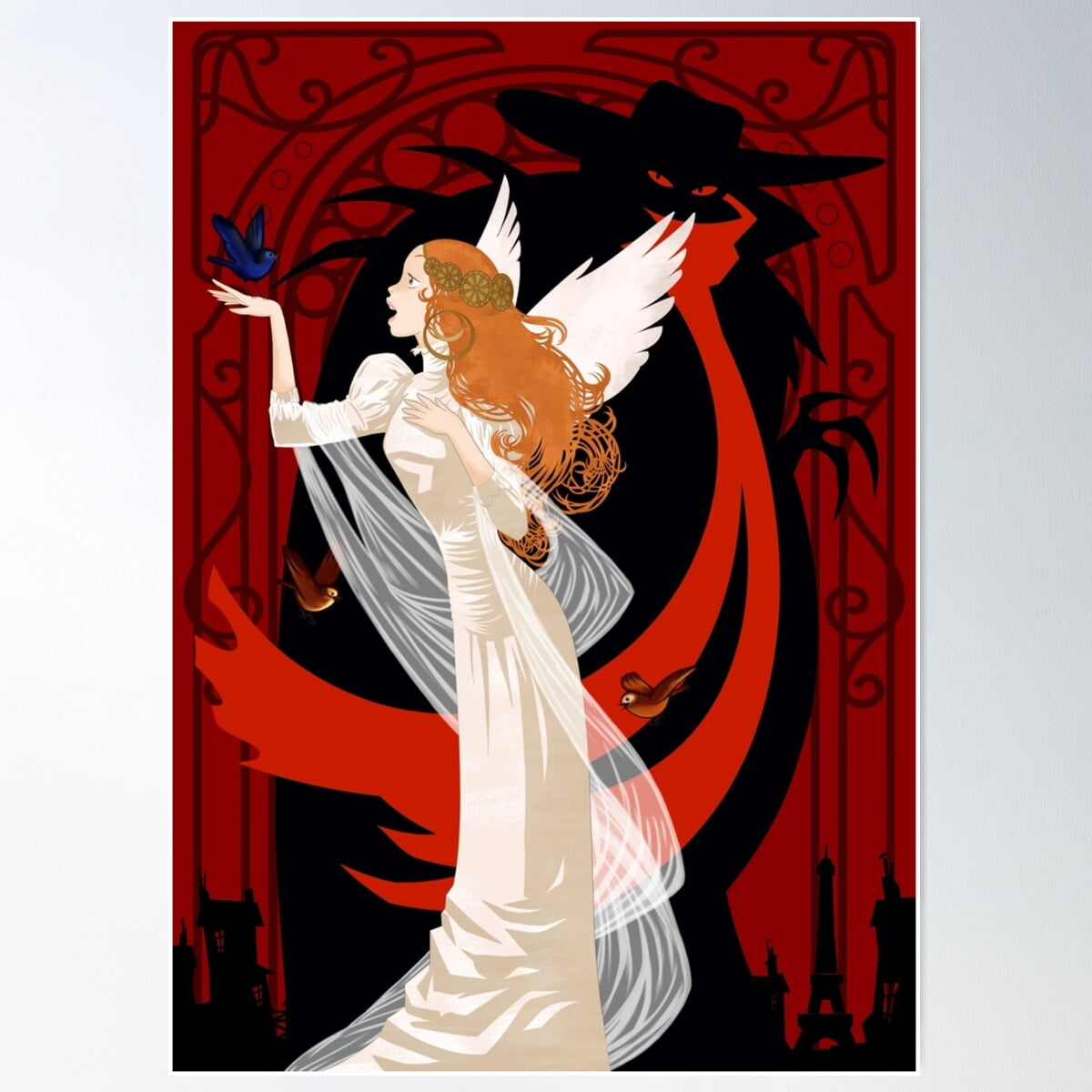 A Monster In Paris - Lucille & Francoeur Poster Wall Art, Modern Wall ...