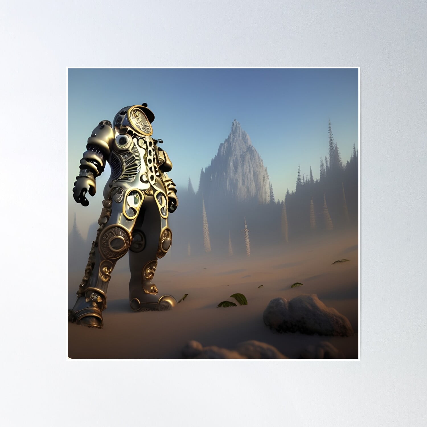 A Moon Man Poster Wall Art, Modern Wall Decor, 30x30 UNFRAMED - Walmart.com