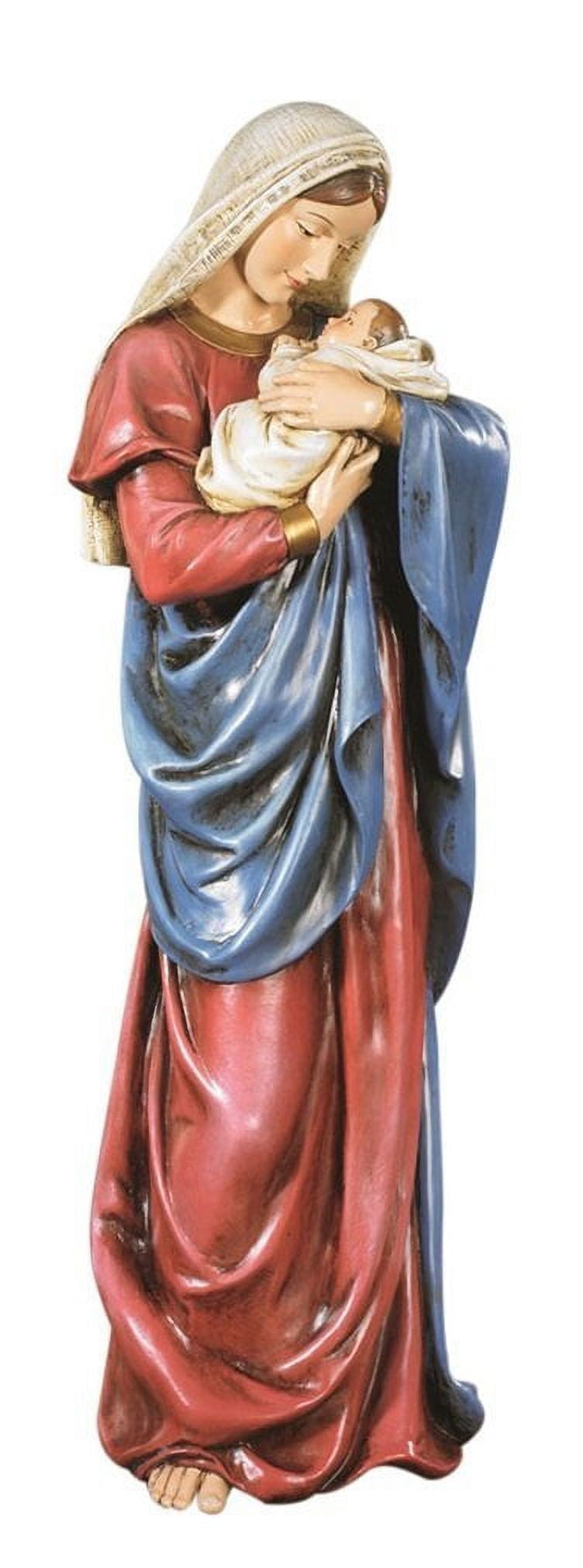 A Mother's Kiss Virgin Mary Infant Jesus Adoring Love 23" Church Statue ...