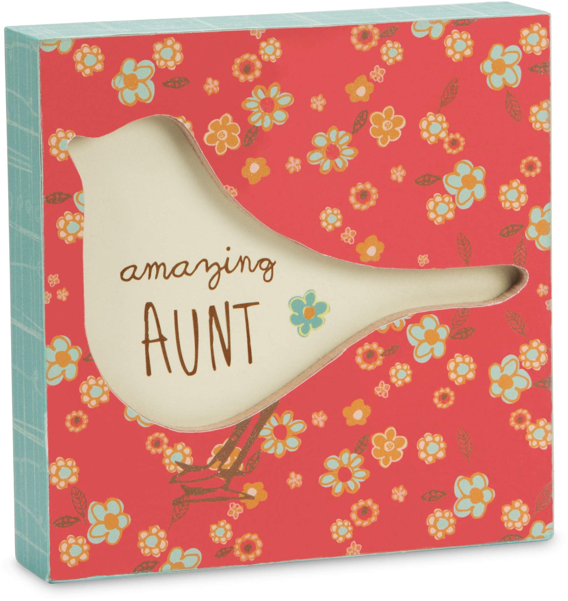A Mother's Love by AmyL Mini Plaque Amazing Aunt Bird Floral Wall Decor ...