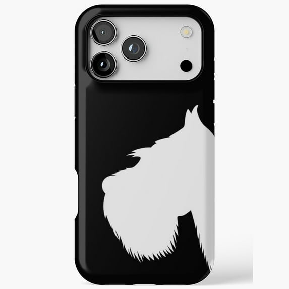 A My Schnauzer White Themed Cute Dog Graphic iPhone 11 through 17 Pro ...