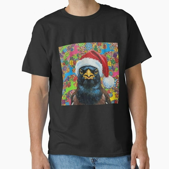 A Mynah Claus A Sassy Funny Christmas Sweater Bird Art Funny Holiday ...