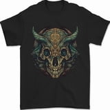 A Mystical Bull Skull Demonic Evil Fantasy Mens S-5XL T-Shirt - Walmart.com