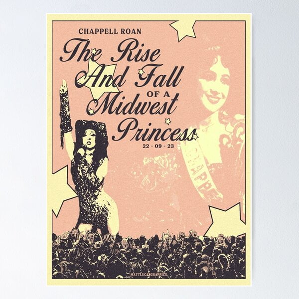 A NEW Chappell Roan - The Rise and Fall of a Midwest Princess Poster - Walmart.com