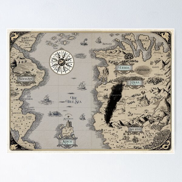 A NEW Colorized Grishaverse Map (High Res) Poster - Walmart.com