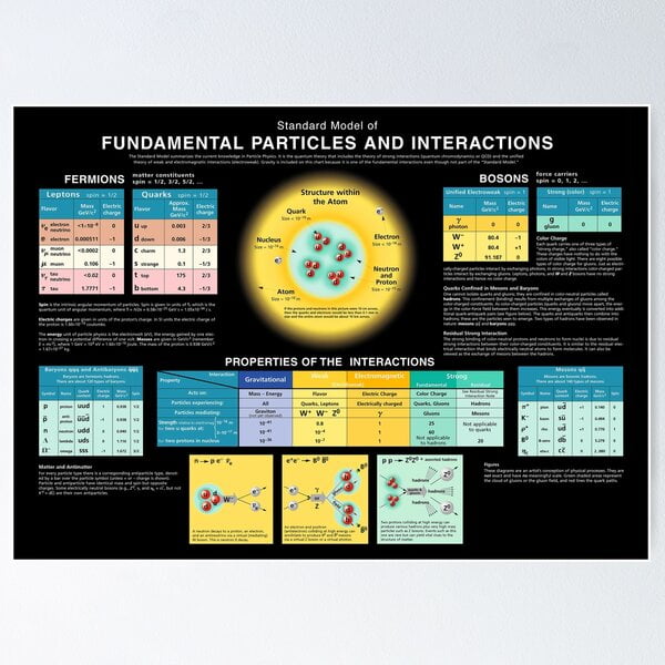 A NEW Fundamental Particles Poster - Walmart.com