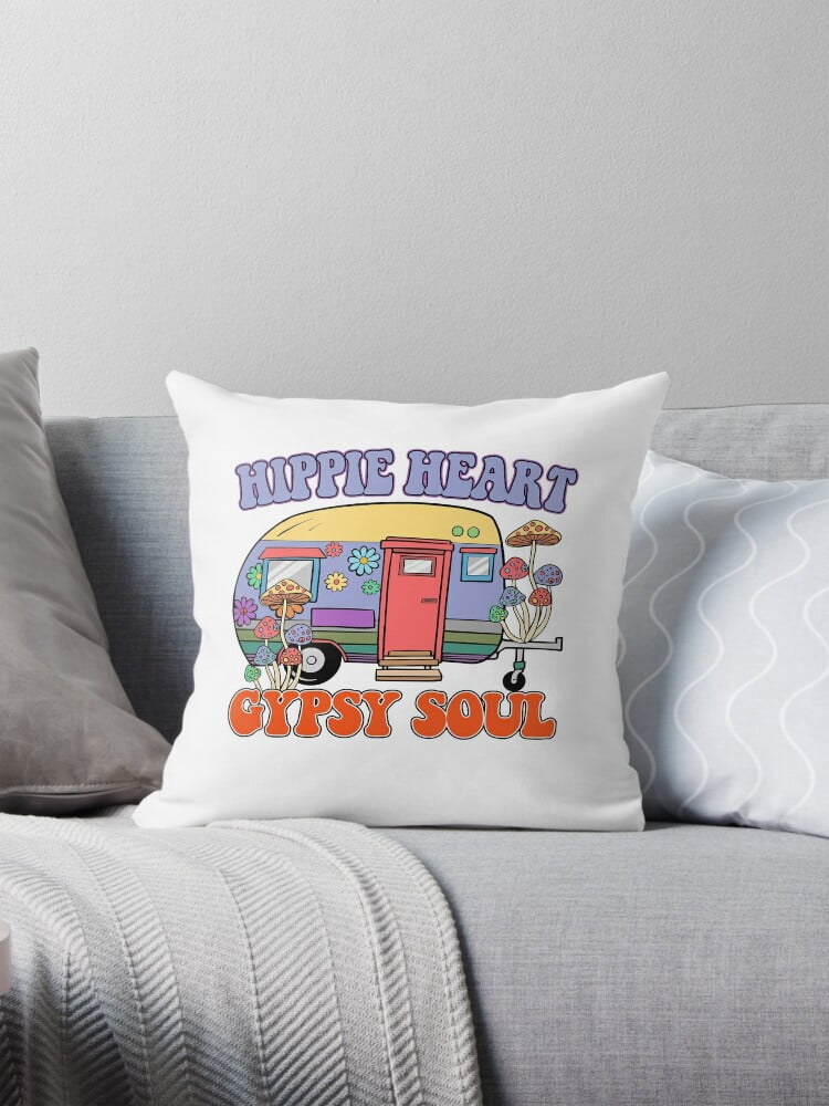 A NEW Hippie Heart Gypsy Soul, Camper, Motor Home Pillow Covers ...